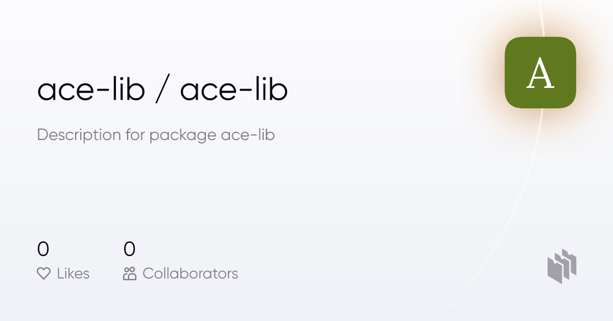 ace-lib/ace-lib: Description for package ace-lib