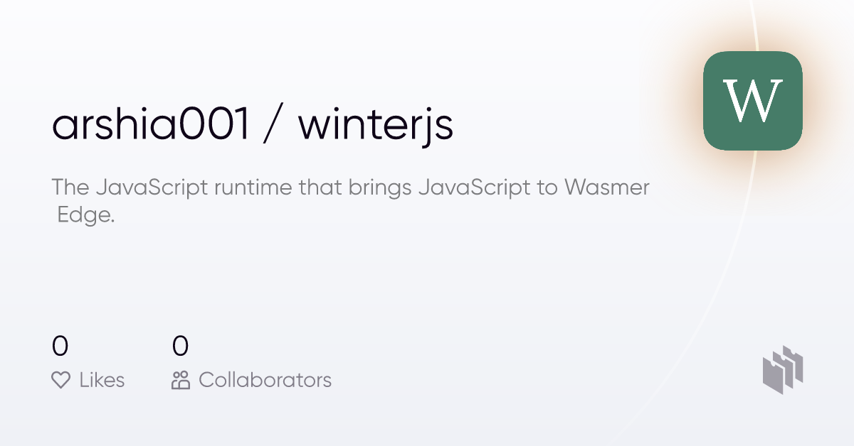 arshia001/winterjs: The JavaScript runtime that brings JavaScript to Wasmer Edge
