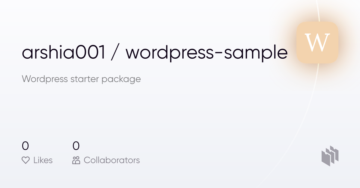 arshia001/wordpress-sample: Wordpress starter package