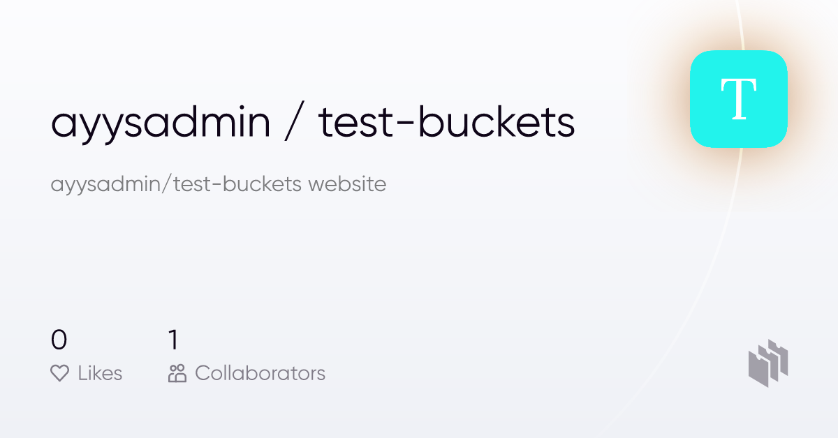 Collaborators · ayysadmin/test-buckets Collaborators · ayysadmin/test-buckets