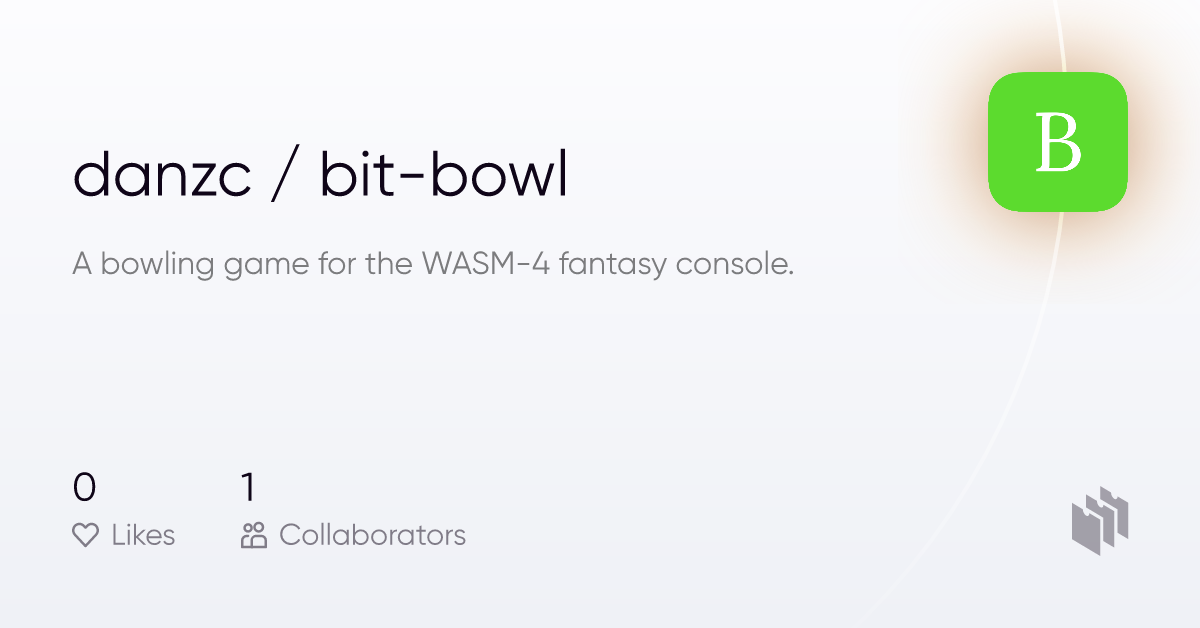 danzc/bit-bowl: A bowling game for the WASM-4 fantasy console
