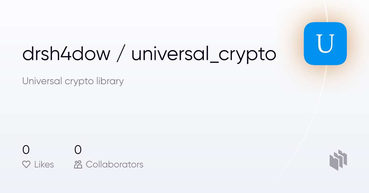 drsh4dow/universal_crypto: Universal crypto library