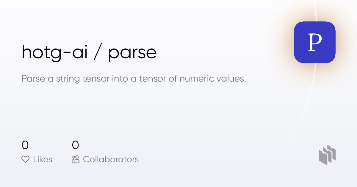 Hotg Aiparse Parse A String Tensor Into A Tensor Of Numeric Values