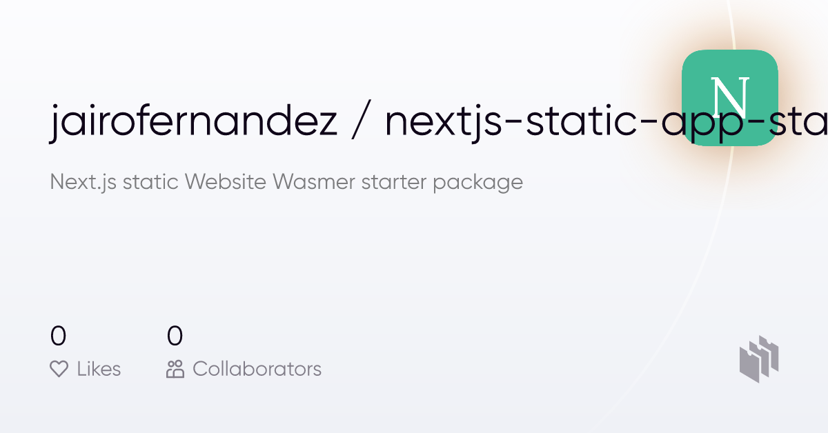 jairofernandez/nextjs-static-app-starter-217: Next.js static Website ... jairofernandez/nextjs-static-app-starter-217: Next.js static Website ...