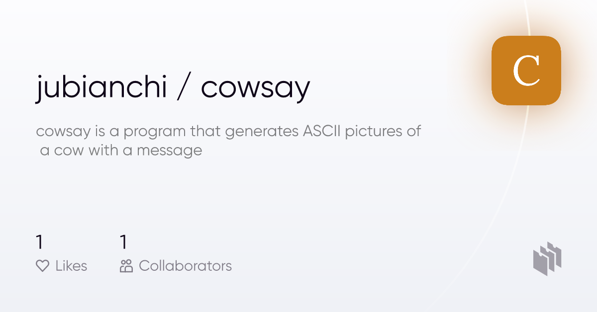 jubianchi/cowsay: cowsay is a program that generates ASCII pictures of ...