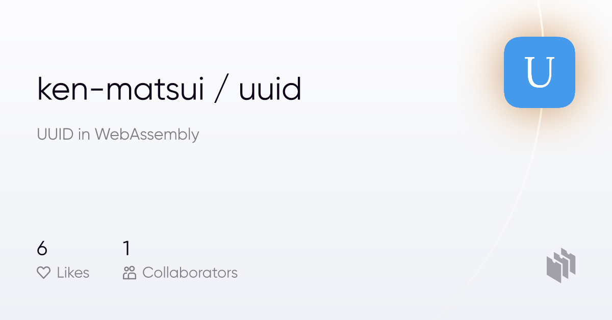 ken-matsui/uuid: UUID in WebAssembly