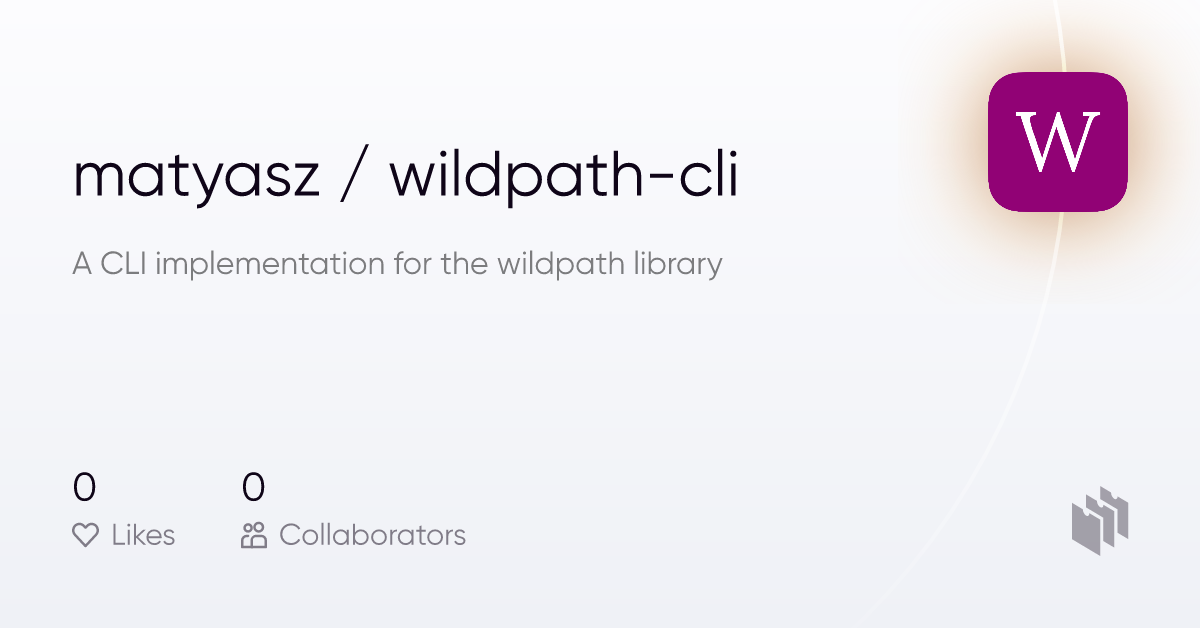 matyasz/wildpath-cli: A CLI implementation for the wildpath library