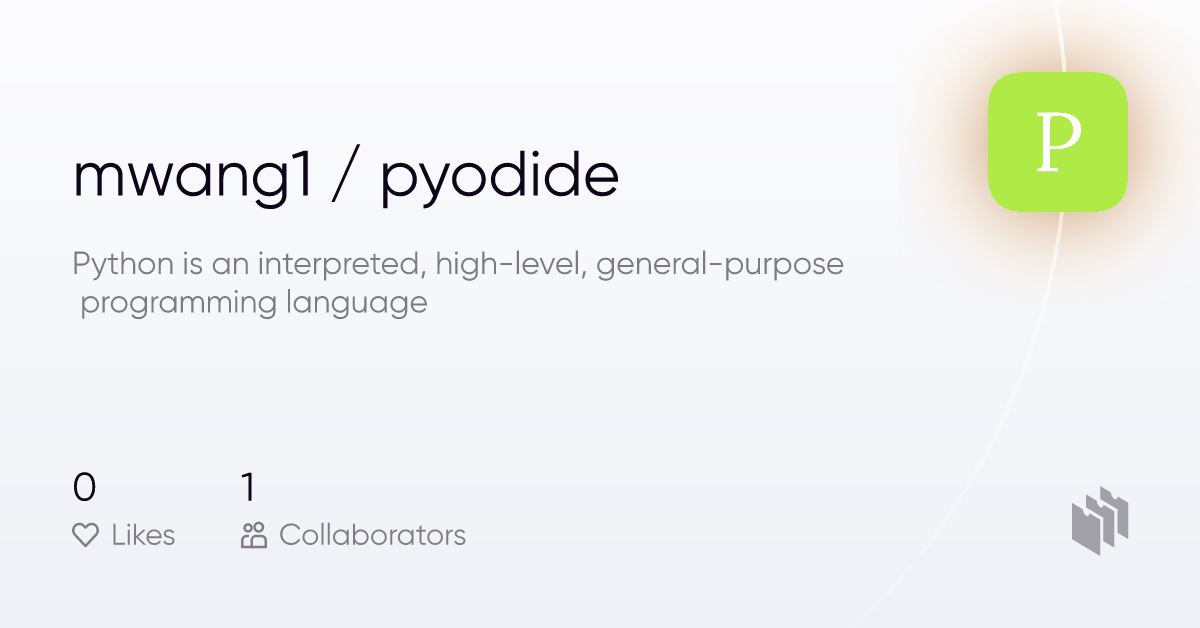Mwang1pyodide Python Is An Interpreted High Level General Purpose Programming Language