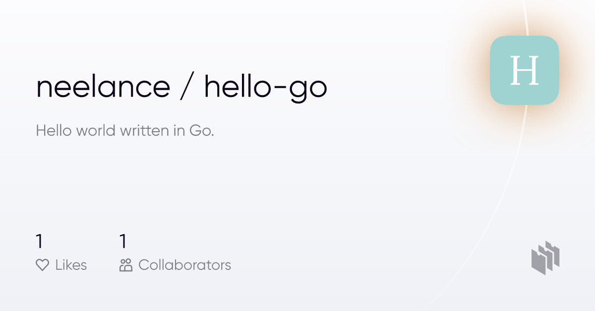 neelance/hello-go: Hello world written in Go