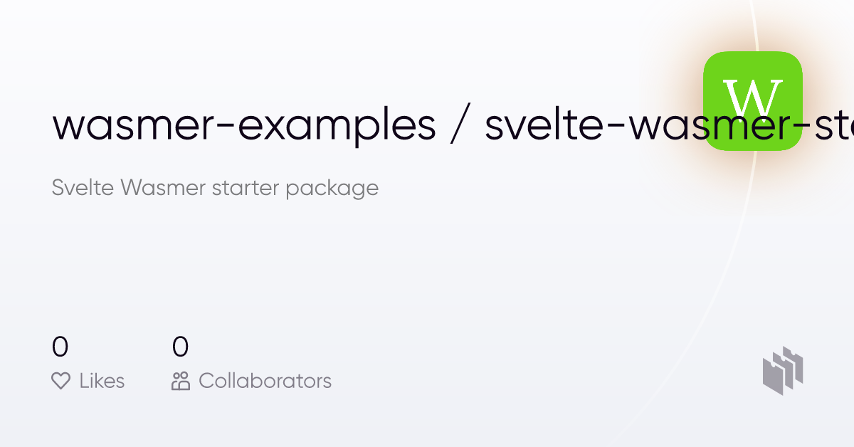 wasmer-examples/svelte-wasmer-starter: Svelte Wasmer starter package